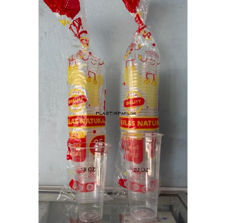 CUP/GELAS PLASTIK TIP TOP DATAR Uk. 18 Oz – Toko Plastik Parlor