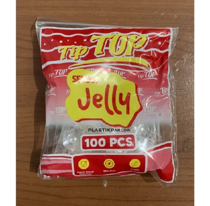 SENDOK JELLY PUDDING/ ES KRIM TRANSPARAN MERK TIP TOP – Toko Plastik Parlor